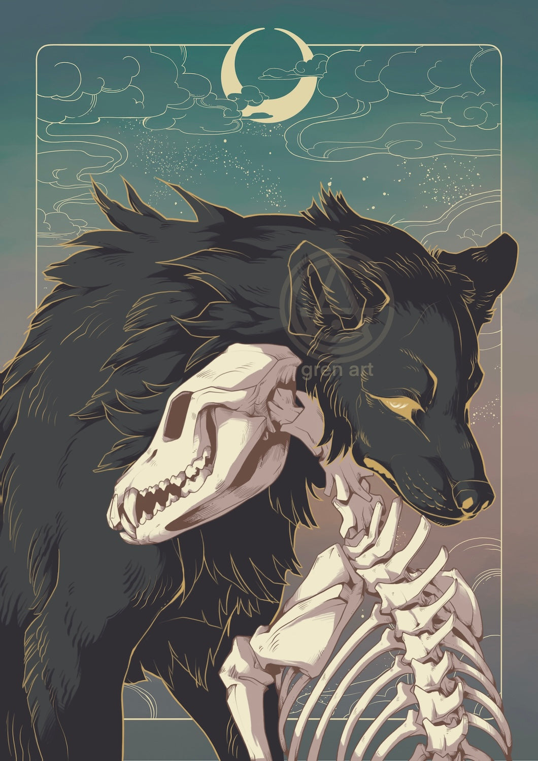 grief I Wolf - Print – gren art